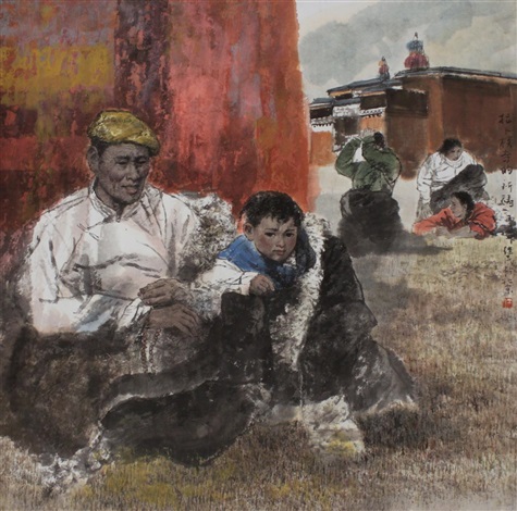 Praying Laupleng Temple by Ren Jimin on artnet