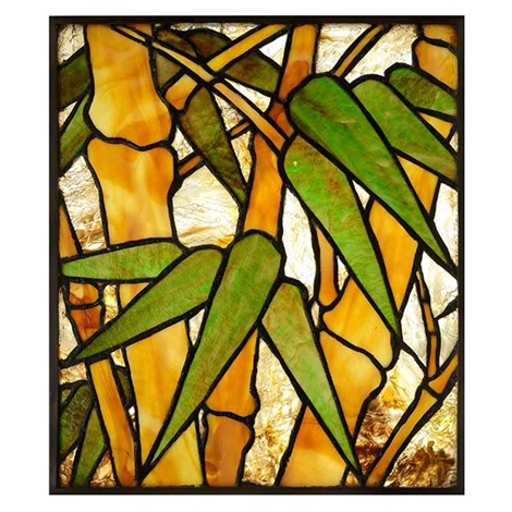 Bamboo stained glass window by Tiffany Studios on artnet