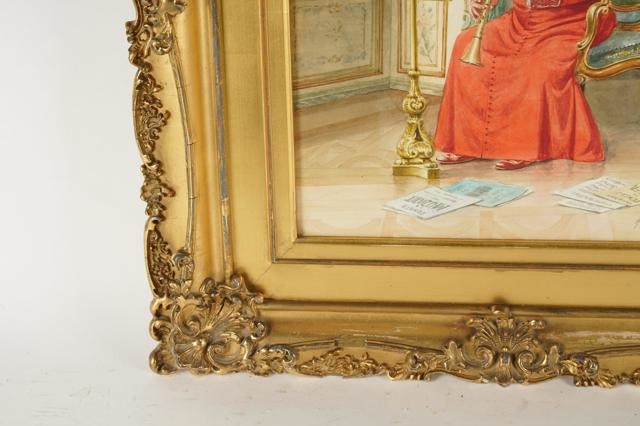 Cardinal Playing Clarinet by Alfred Charles Weber on artnet