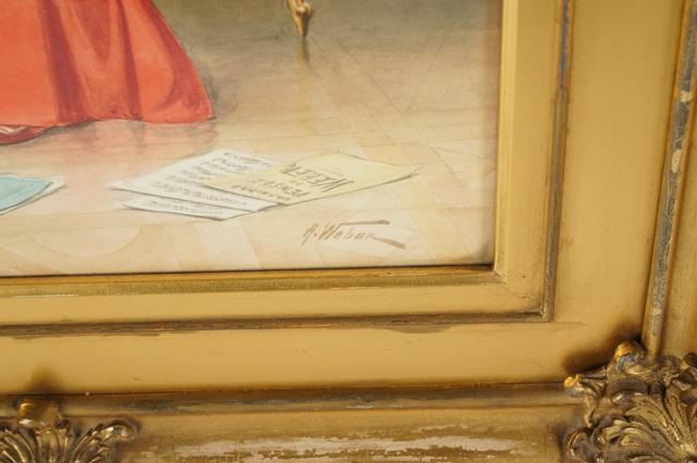 Cardinal Playing Clarinet by Alfred Charles Weber on artnet