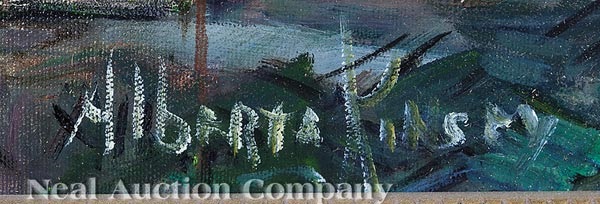 French Quarter Courtyard with Blue Shutters by Alberta Kinsey on artnet