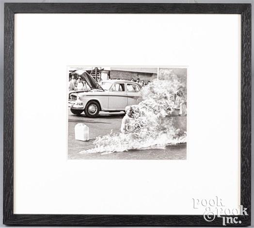 Press photograph of The Burning Monk by Malcolm Browne on artnet