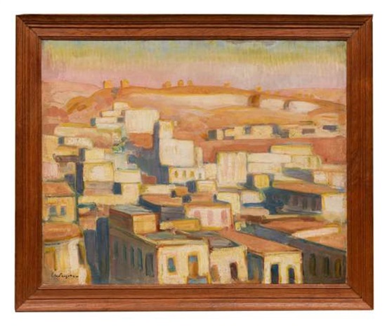 Village in the Egyptian hills by Charles Sayers on artnet