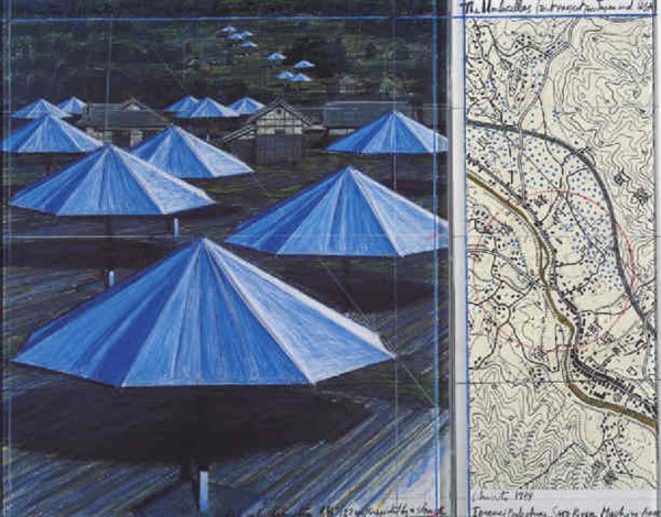 The umbrellas Joint project for Japan and USA by Christo and Jeanne ...