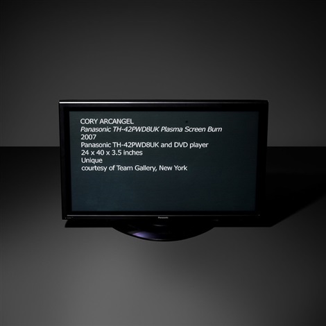 Panasonic TH-42PWD8UK Plasma Screen Burn by Cory Arcangel on artnet