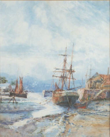 Low tide, Whitby by Frederick William Scarborough on artnet