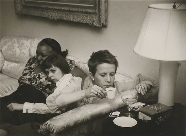 Ethel Waters, Carson McCullers and Julie Harris at opening night party ...