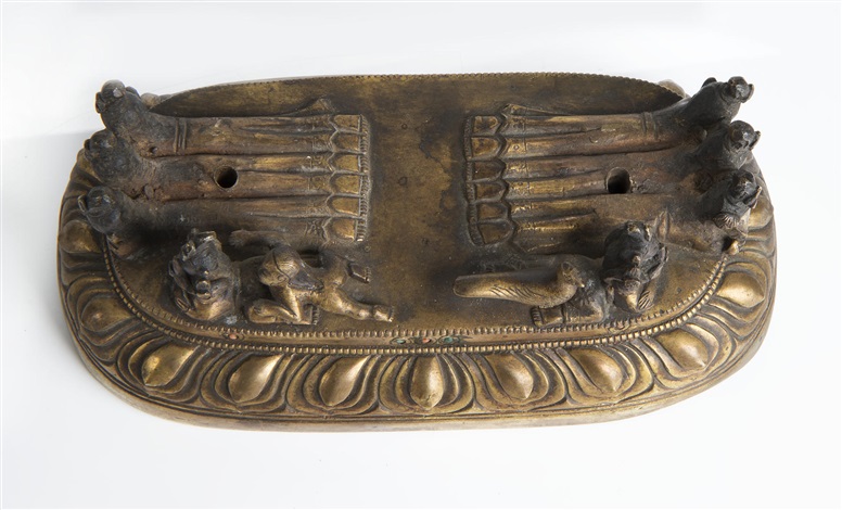 A FINE SINO-TIBETAN DANCING FIGURE OF DHARMAPALA YAMANTAKA AS ...