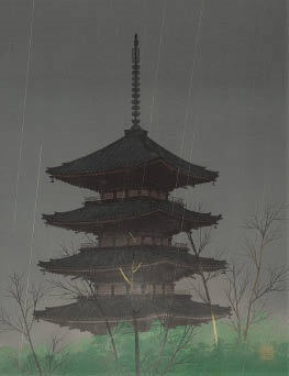 Rain of Toji temple by Masayuki Murai on artnet