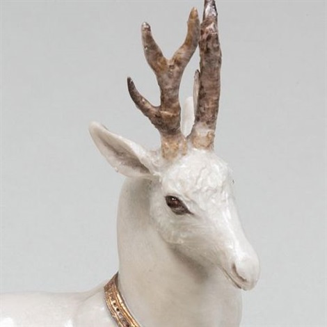 Lady Anne Gordon Porcelain Model of a Stag and a Doe by Anne Gordon on ...