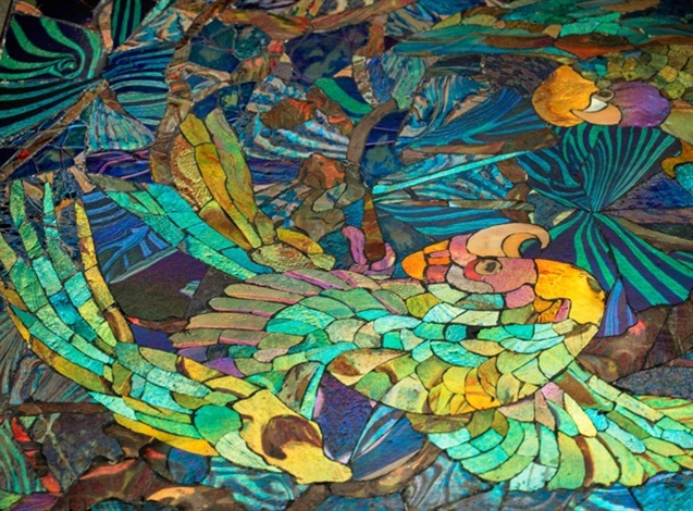 Parrots Mosaic Panel by Tiffany Studios on artnet
