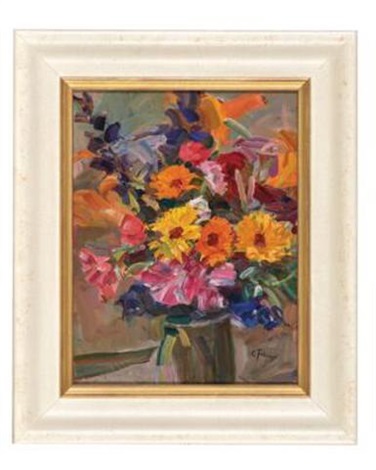 Bunter Blumenstrauß by Carl Fahringer on artnet