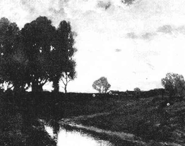 Dusk in the Louisiana countryside by Paul Mersereau on artnet