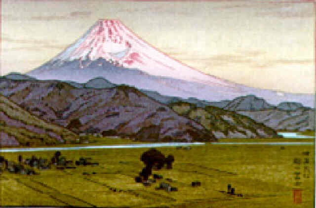 Mt. Fuji from Ohito, morning by Toshi Yoshida on artnet
