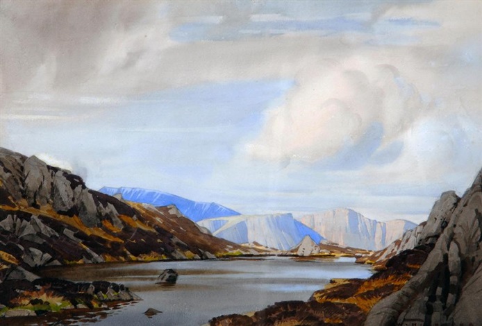 View in the Lake District by William Heaton Cooper on artnet