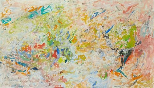 Milton Resnick Abstract Oil on Paper 1960 by Milton Resnick on artnet