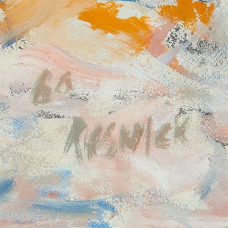 Milton Resnick Abstract Oil on Paper 1960 by Milton Resnick on artnet