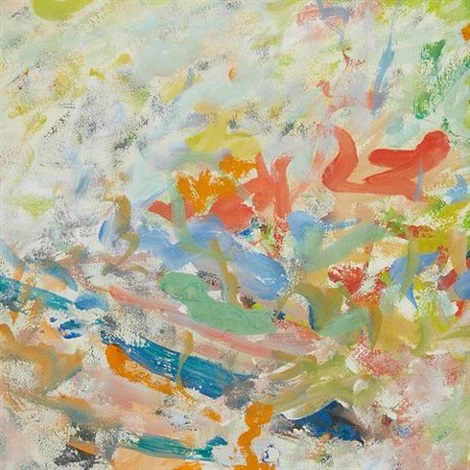 Milton Resnick Abstract Oil on Paper 1960 by Milton Resnick on artnet