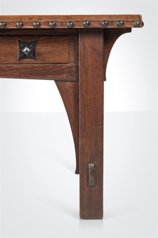 A Rare Library Table by Gustav Stickley on artnet