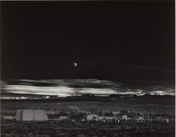 Moonrise, Hernandez, New Mexico by Ansel Adams on artnet