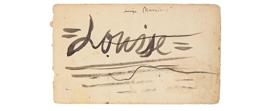 Louise Calligraphie originale by Pablo Picasso on artnet