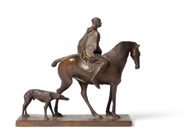 CLOAKED HORSEMAN WITH DOG STUDY FOR CLOAKED HORSEMAN, LEWINS MEAD ...