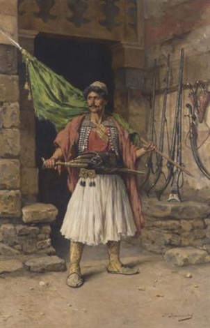 The Greek sentinel by Paul Joanovitch on artnet