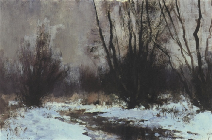The frozen dyke by Edward Seago on artnet