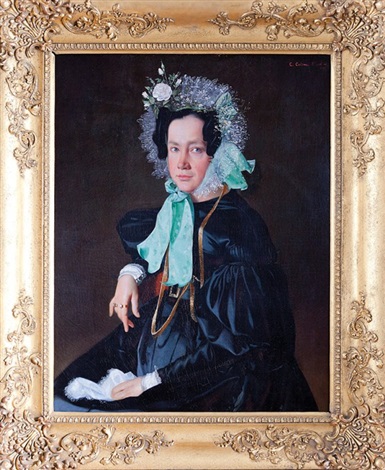 Pendant Portraits of an Elegant New Orleans Husband and Wife by Charles ...