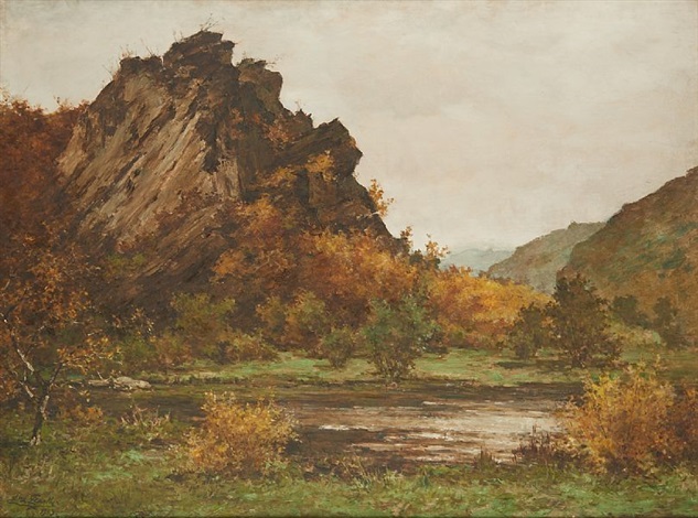 Létang sous le rocher by Eugene Plasky on artnet