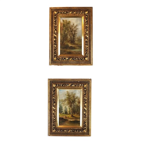 G. HALLER Pair of Landscape - Oil Paintings by George Haller on artnet