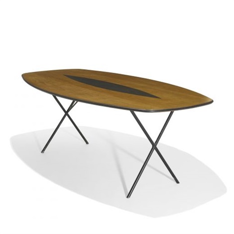 Soft edge curved dining table model 5259 by George Nelson & Associates ...