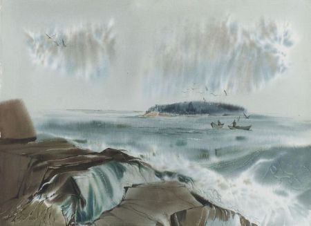 Purse seining at Southport by Laurence Sisson on artnet