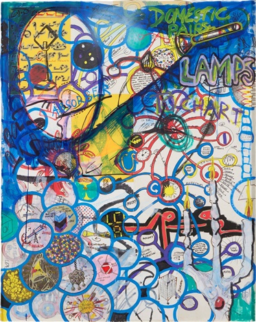 Studio Wall Drawing Domestic Pairs - Lamps by Keith Tyson on artnet