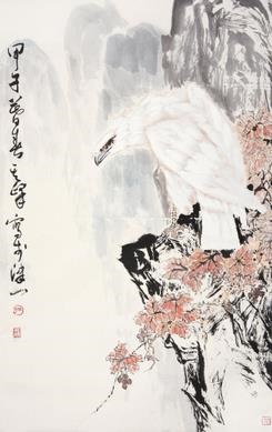 红叶白鹰 by Sun Qifeng on artnet
