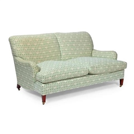 AN UPHOLSTERED SOFA, BY HOWARD CHAIRS LTD, PROBABLY LATE 20TH CENTURY ...