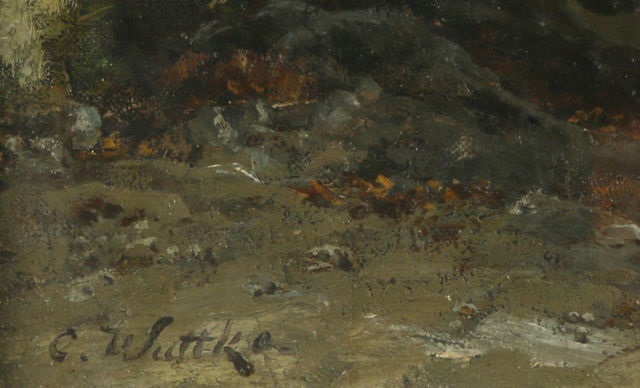 A bridge and a fort in China by Carl Wuttke on artnet