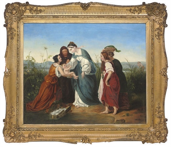 The finding of Moses by William Sidney Morrish on artnet