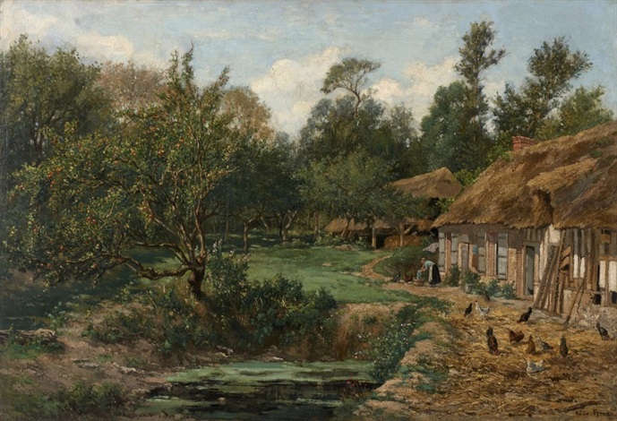 Ferme en Normandie by Emile Louis Vernier on artnet
