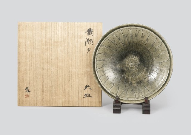 Ki-seto large plate by Kozo Kato on artnet
