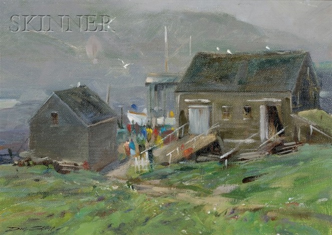 From Wharf Hill, Monhegan Island, ME by Don Stone on artnet