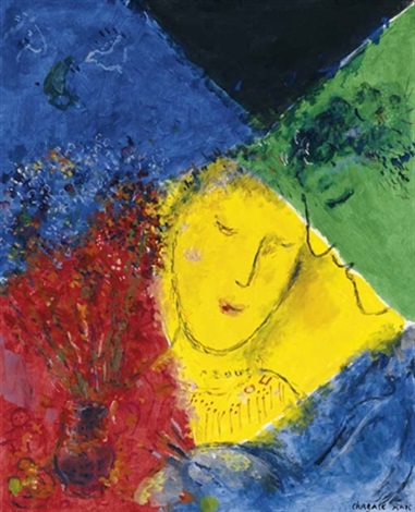 Le visage jaune by Marc Chagall on artnet