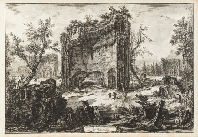 Arch of Titus from the series of Views of Rome by Giovanni Battista ...