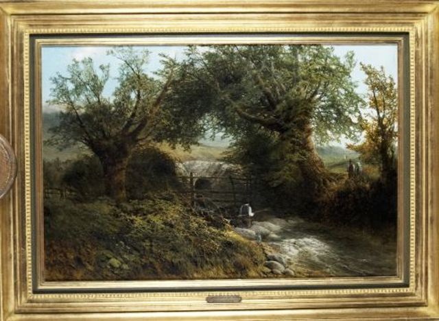 Fisherman at the creek by Adrian Scott Stokes on artnet