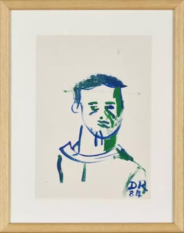 Self portrait by David Robilliard on artnet