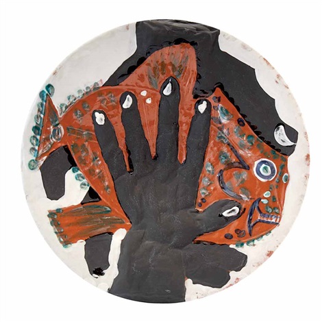 Hands with fish plate by Pablo Picasso on artnet