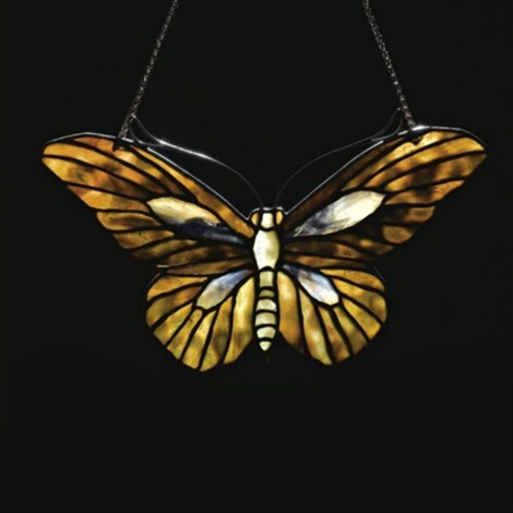 Butterfly lamp screen, model no. 924 by Tiffany Studios on artnet