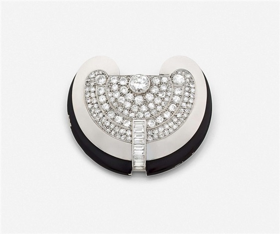 Attribuée à Raymond TEMPLIER 1891-1968 Broche demi-cercle by Raymond ...