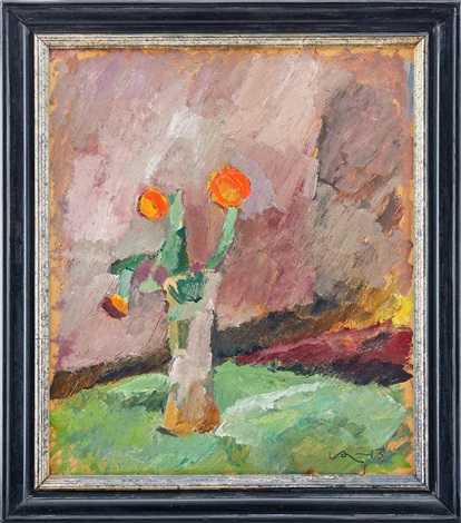 Röda blomman The Red Flower by Valle Rosenberg on artnet