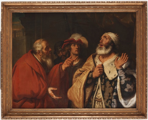 King David rebuked by the prophet Nathan by Lambert Jacobsz on artnet